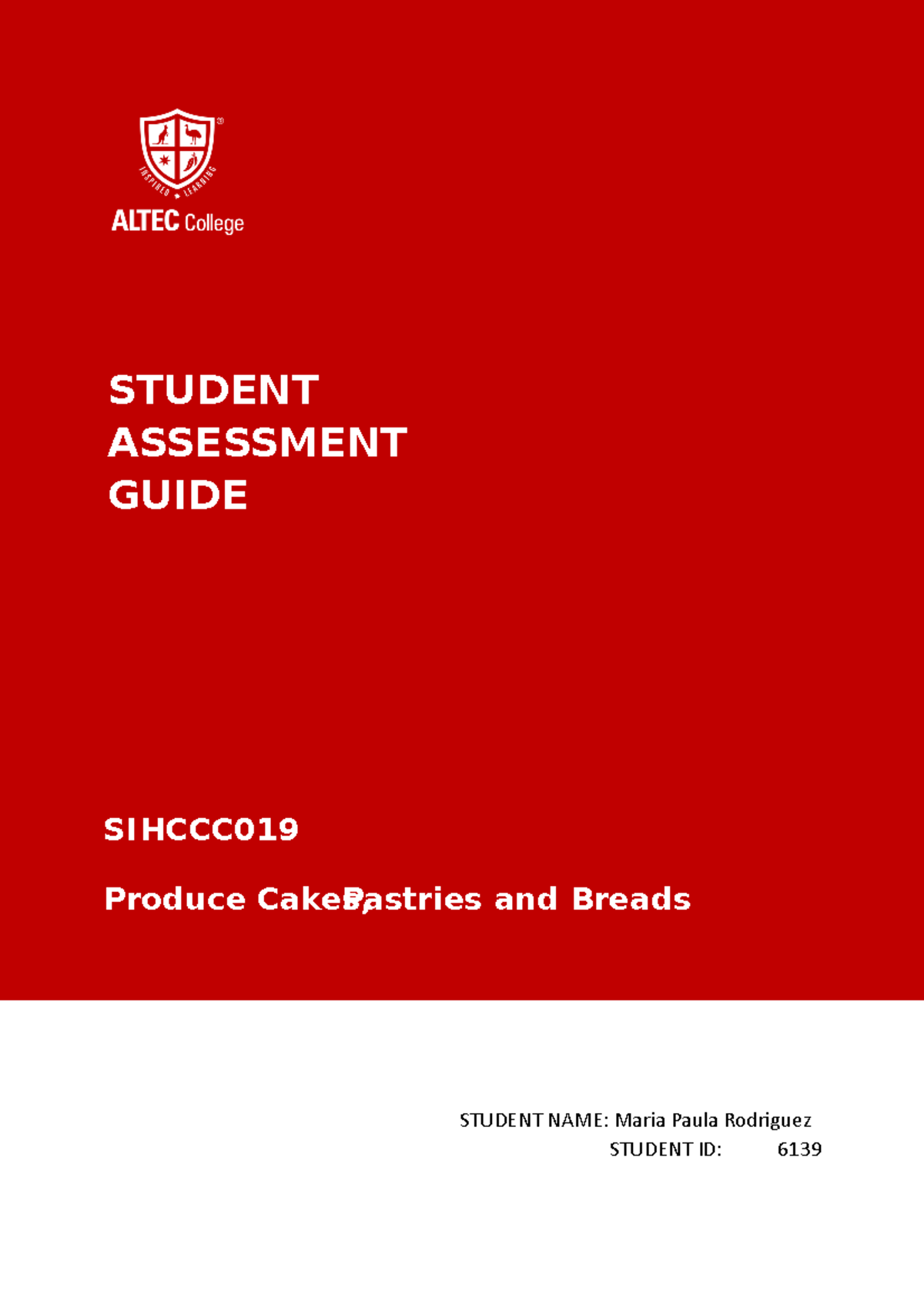 SITHCCC019 - Comprehensive Guide to Producing Cakes, Pastries & Breads ...