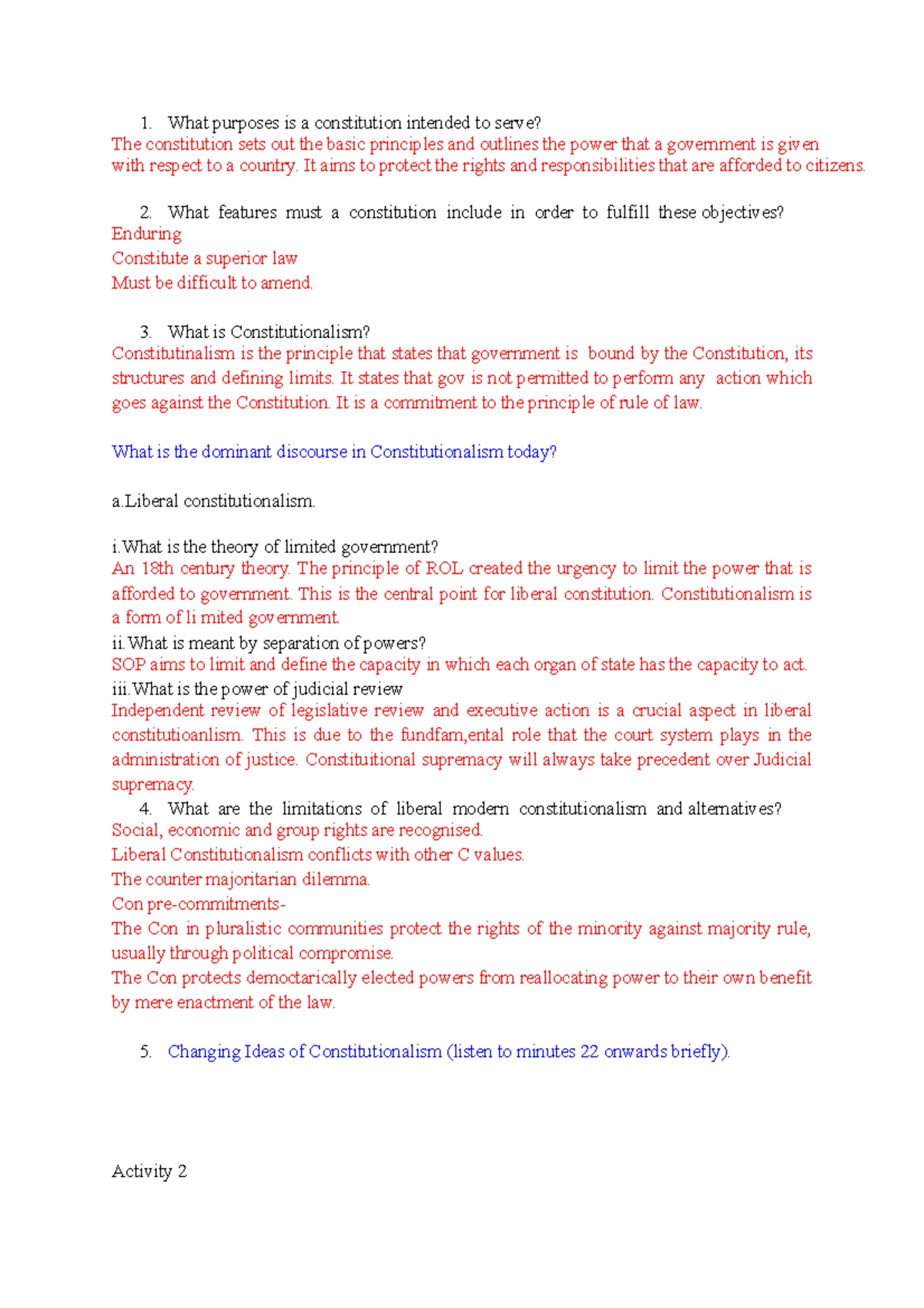 ConLaw Case Study: Minister of Safety and Security v Sekhoto ZASCA 141 ...