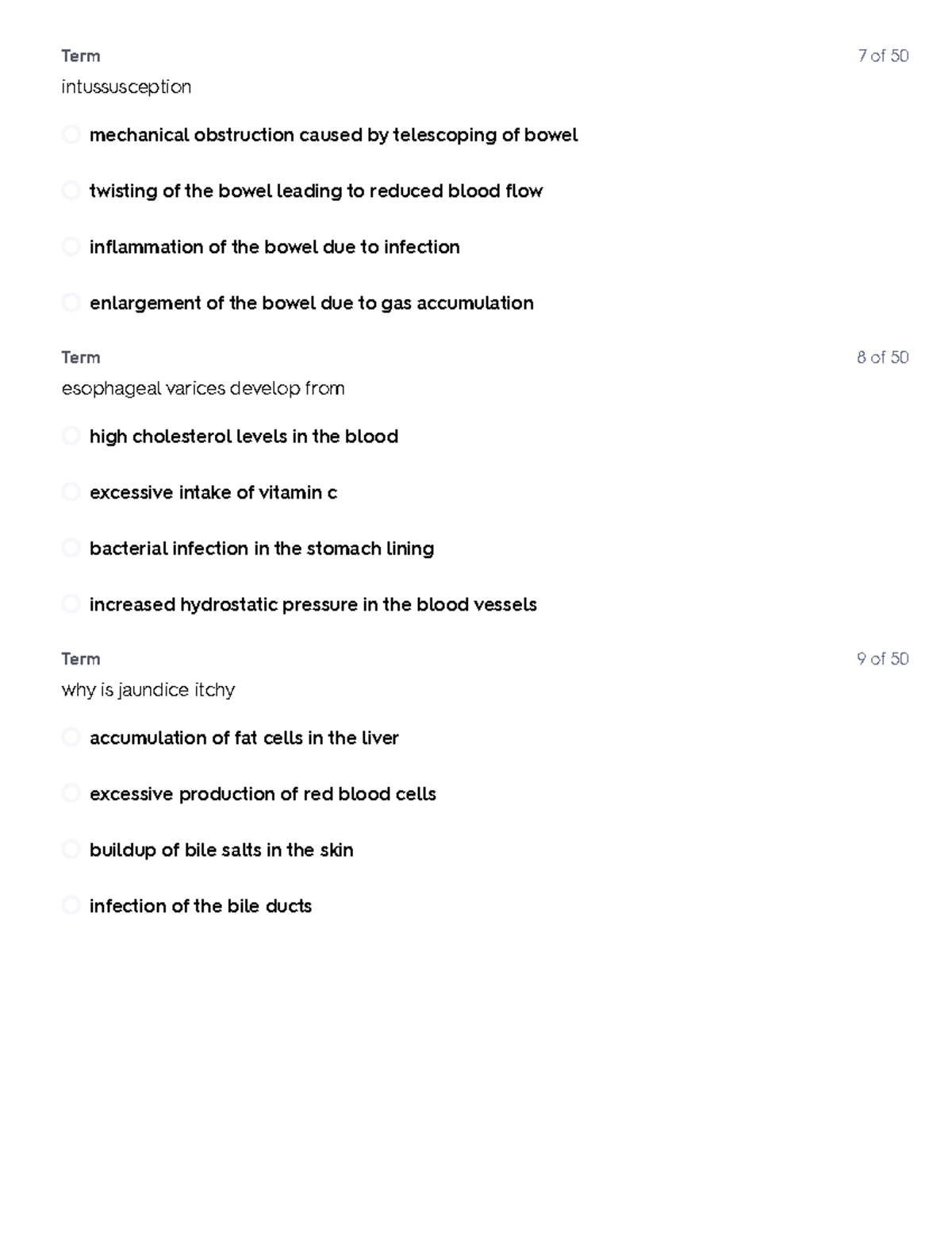 Exam 4 3 - exam review - Term intussusception mechanical obstruction ...