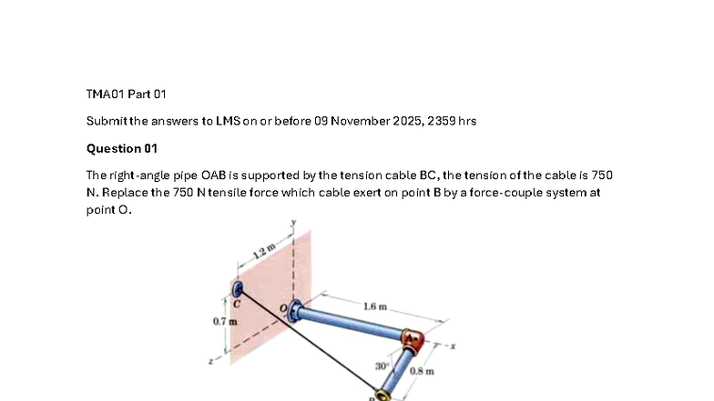 3302 TMA01 P02 - Engineering Mechanics Tutorial Work - Studocu