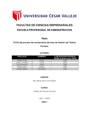 GTH - Conceptos básicos de la Gestión de Talento Humano. - ÍNDICE I. - Studocu