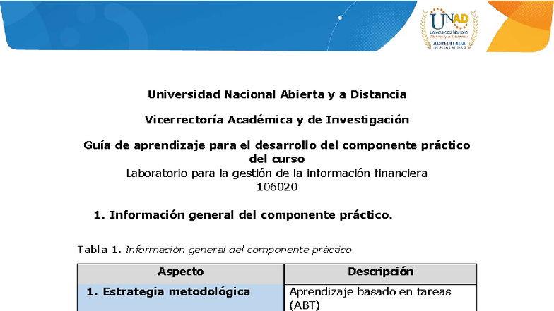 Guía de Aprendizaje: Componente Práctico - Laboratorio 106020 - Studocu