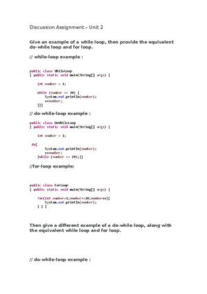 CS2204 - Written Assignment Unit 07 - Written Assignment Unit 07 Answer ...