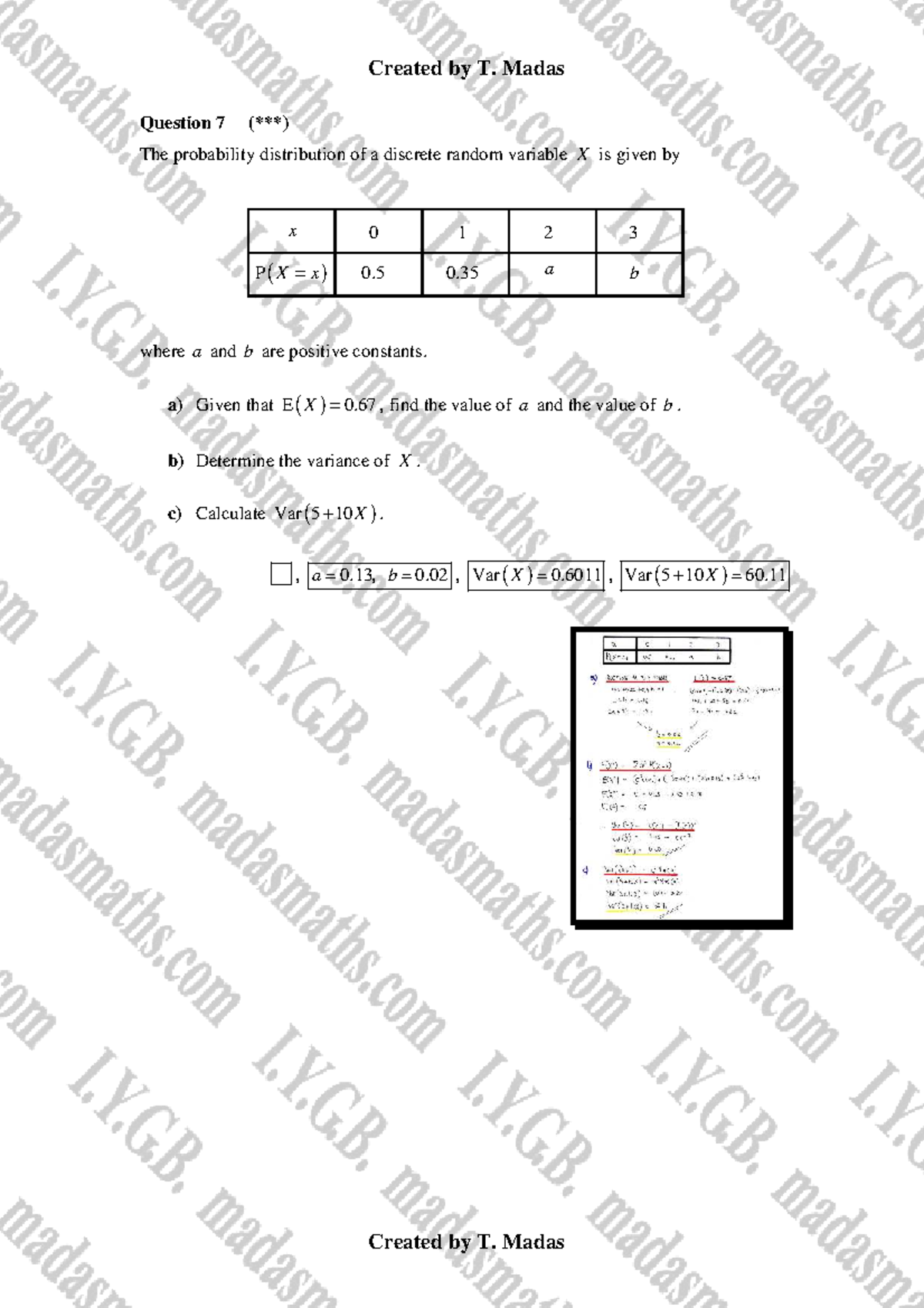 Discrete Random Variables: Probability Distributions & Calculations - Studocu