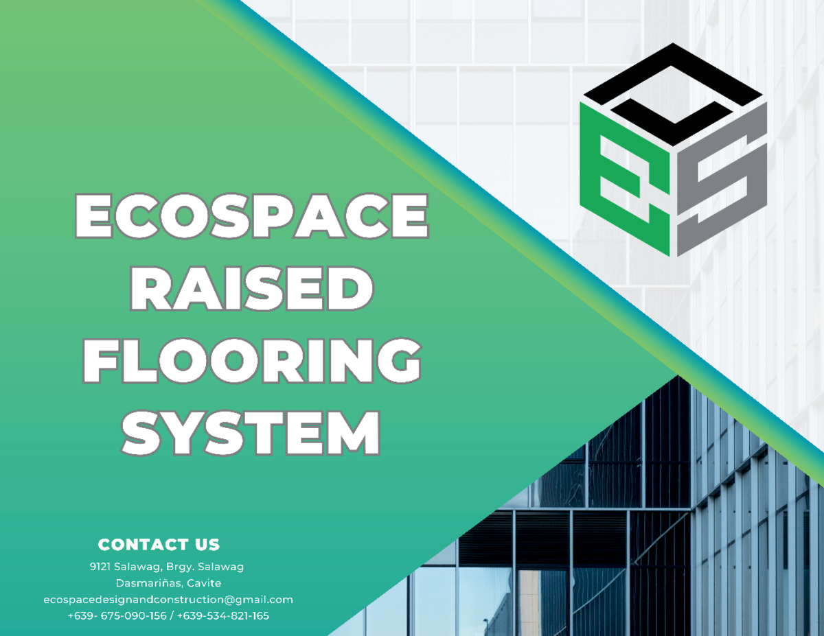 Ecospace Raised Flooring System - Bachelor of Science in Civil Engineering - Studocu