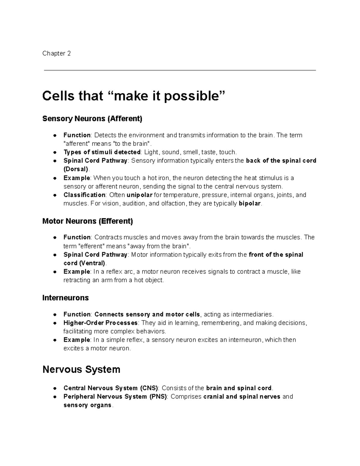 Physiological Psychology (PSY 301) Notes: Neural Communication ...