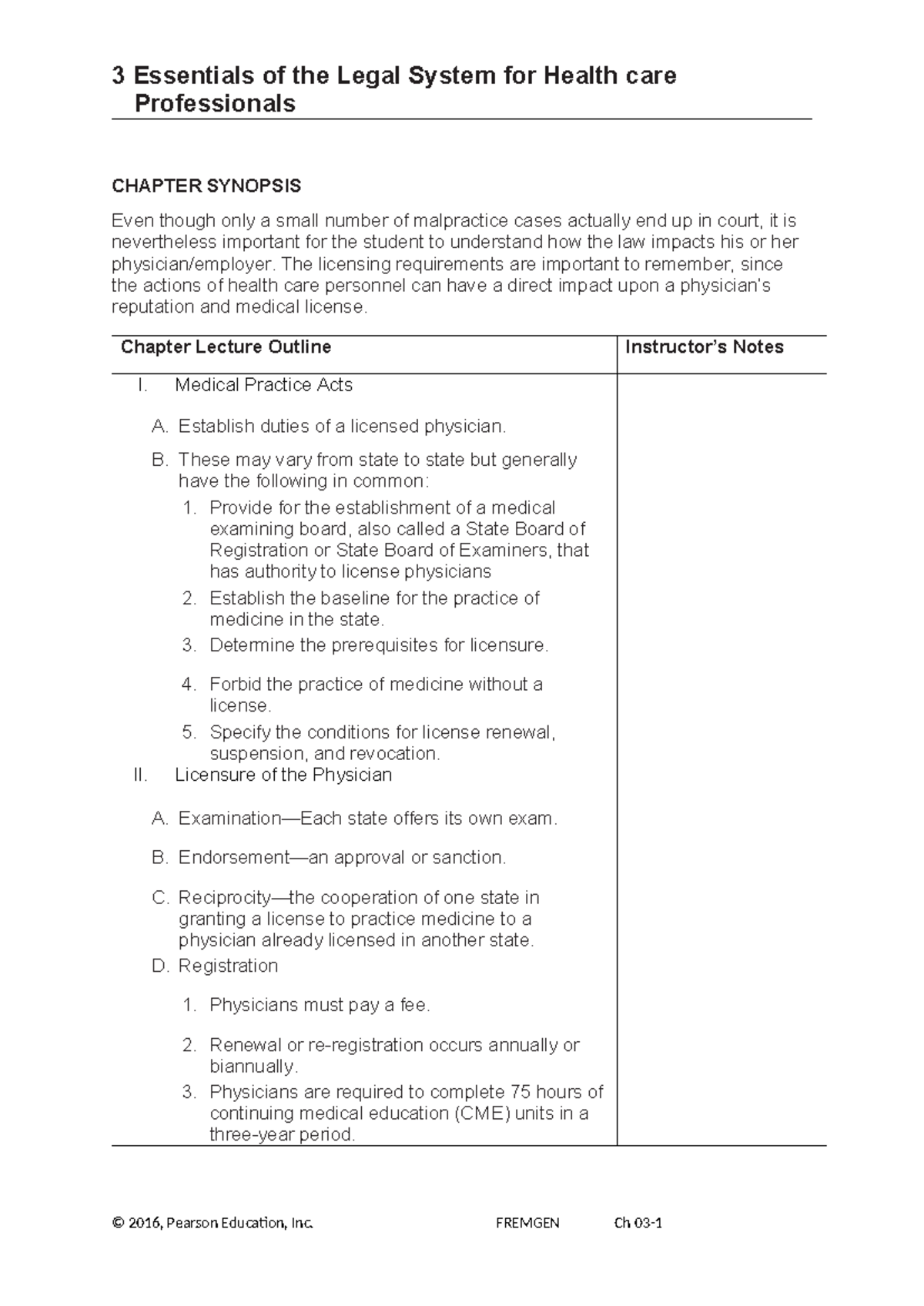Final Exam Study Guide: Legal Essentials for Health Care Professionals ...