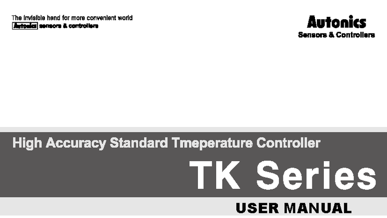 Autonics TK Series Communication Manual: Modbus RTU Protocol Guide - Studocu