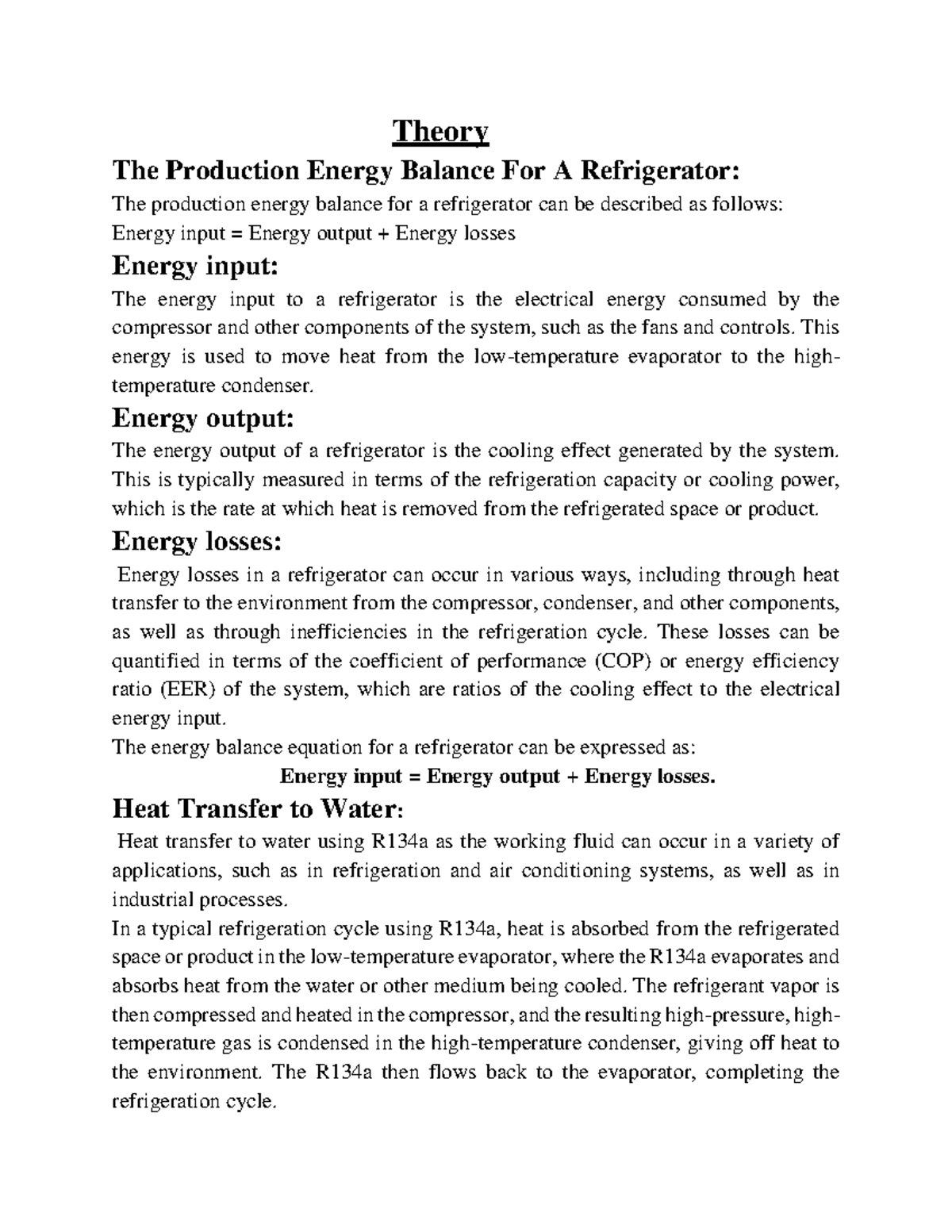 HVAC Theory: Energy Balance & Heat Transfer in Refrigeration Systems ...