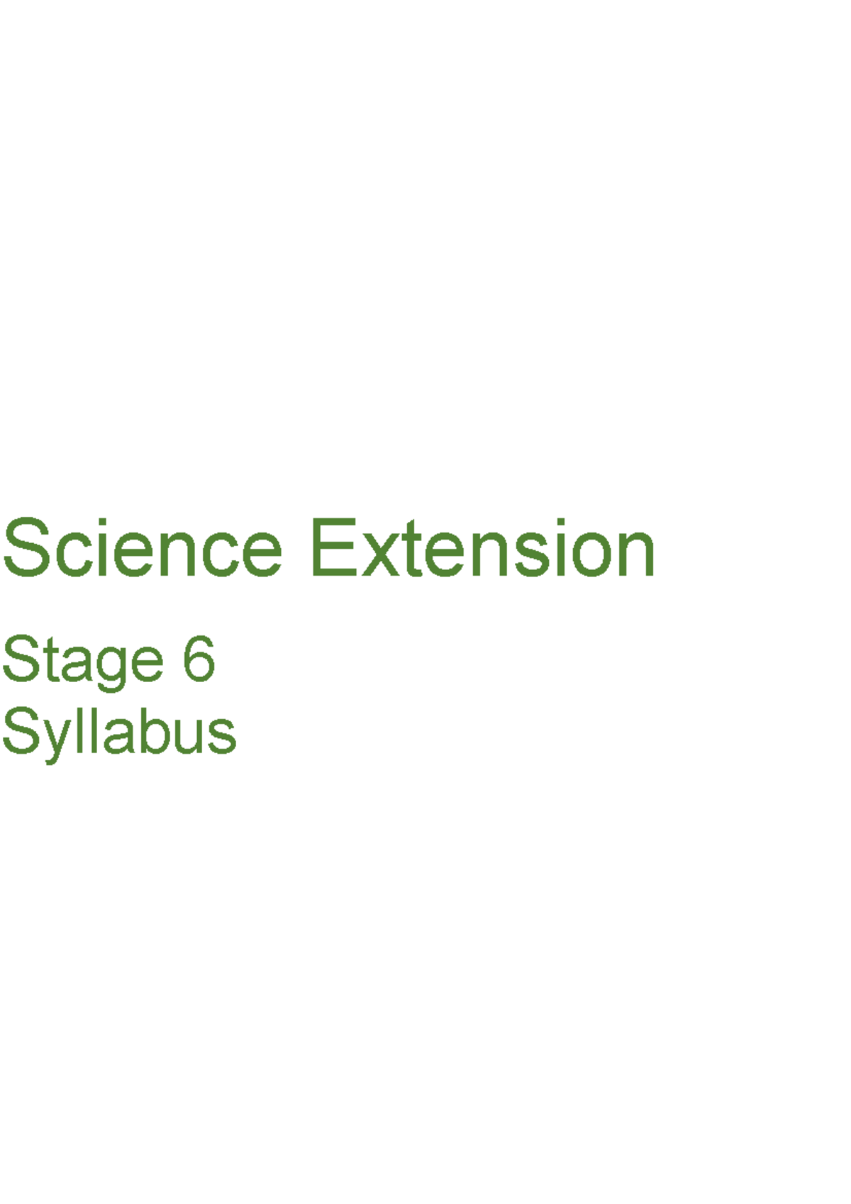 Science extension stage 6 syllabus 2017 - NSW Syllabus Science ...