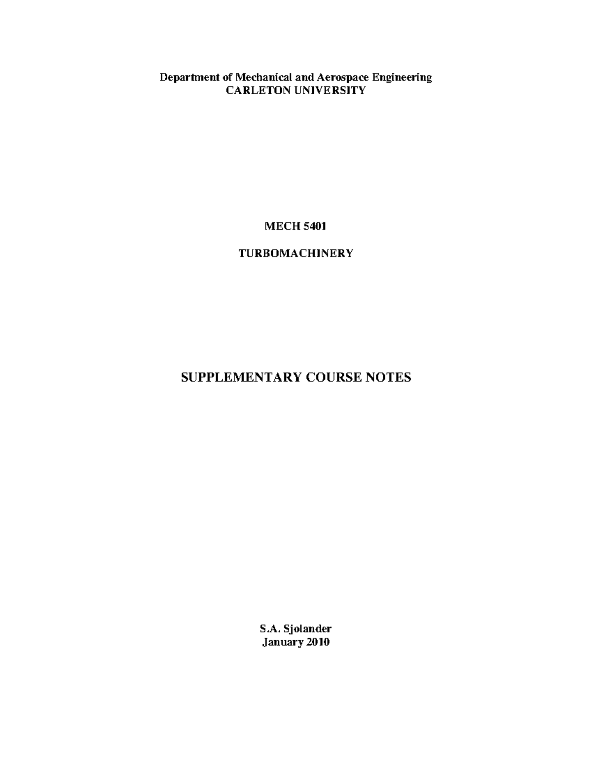 1 - turbo - Department of Mechanical and Aerospace Engineering CARLETON ...