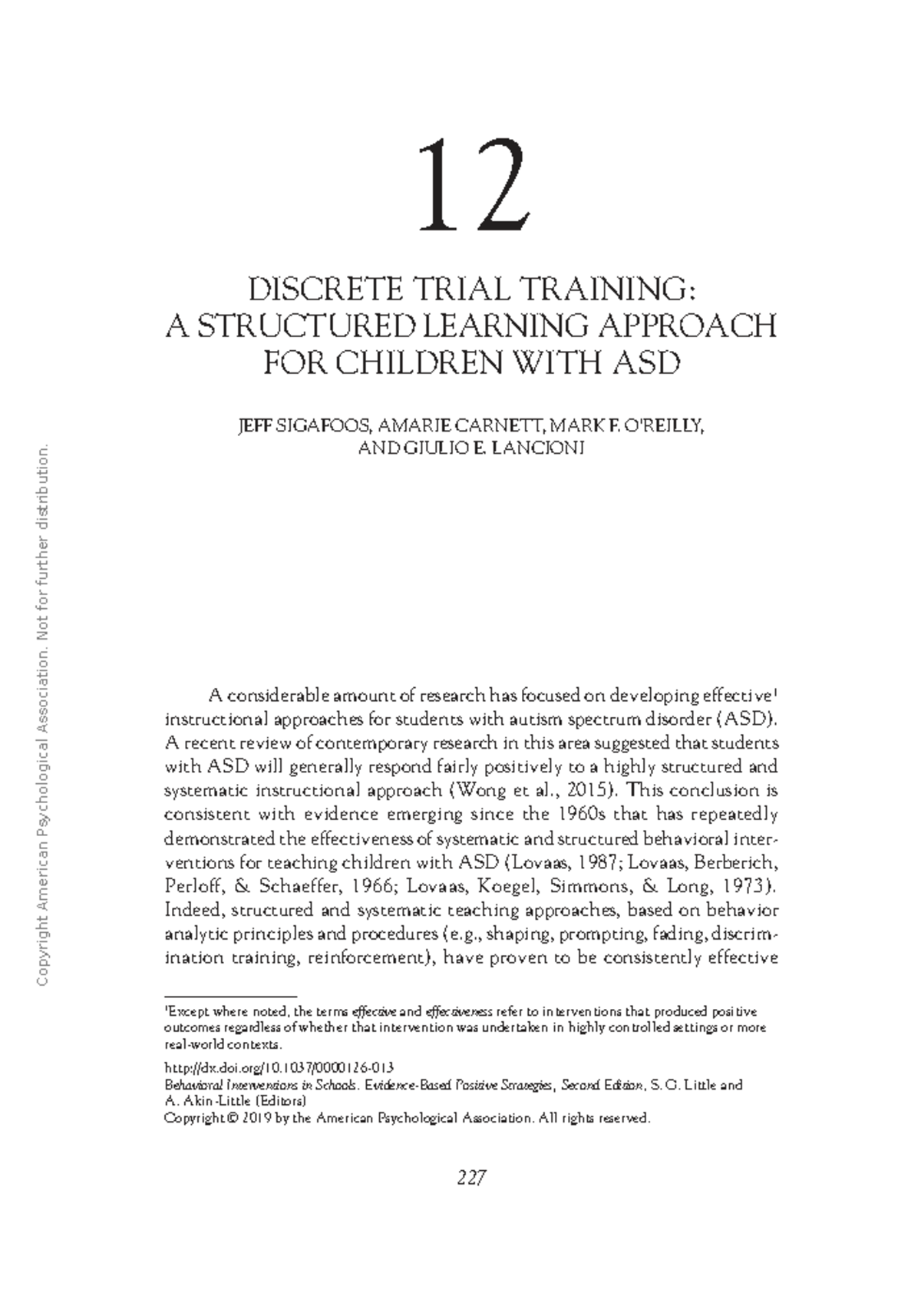 DTT Strategies for ASD: Evidence-Based Teaching Techniques - Studocu
