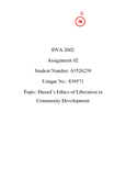 DVA1502 - Unisa - community development - Studocu