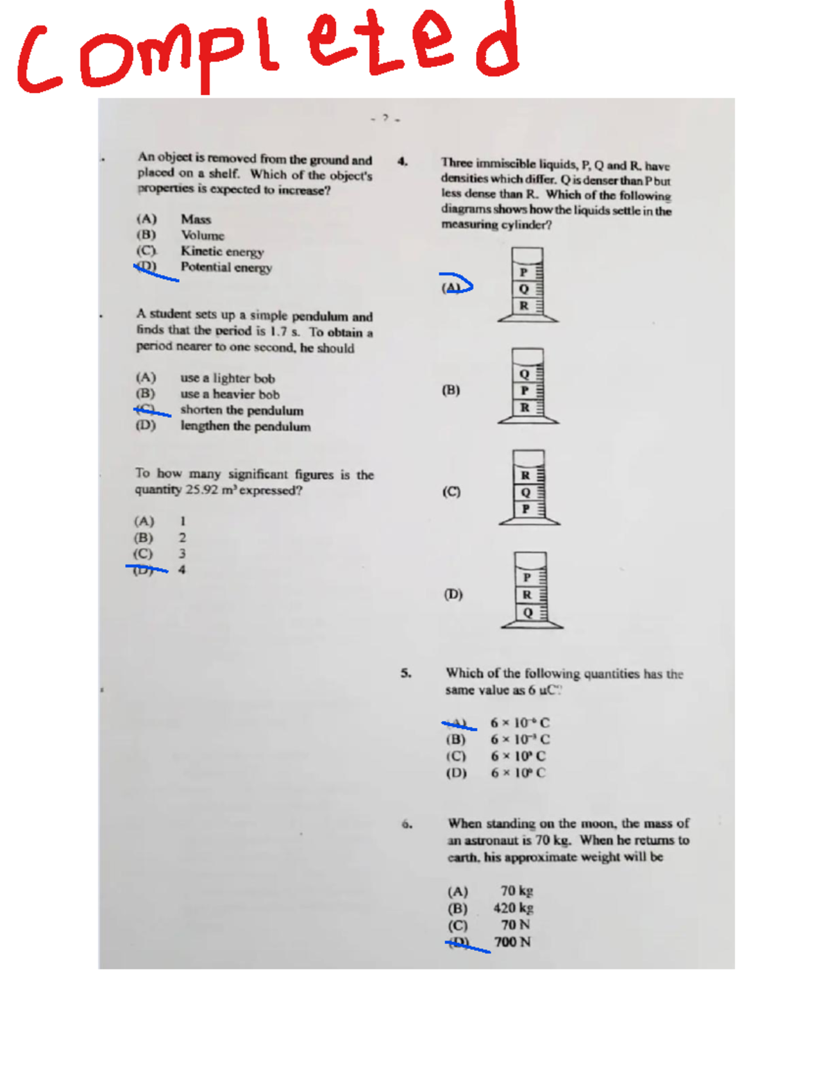 Physics Paper 1 Review Notes - January 2024 - Studocu