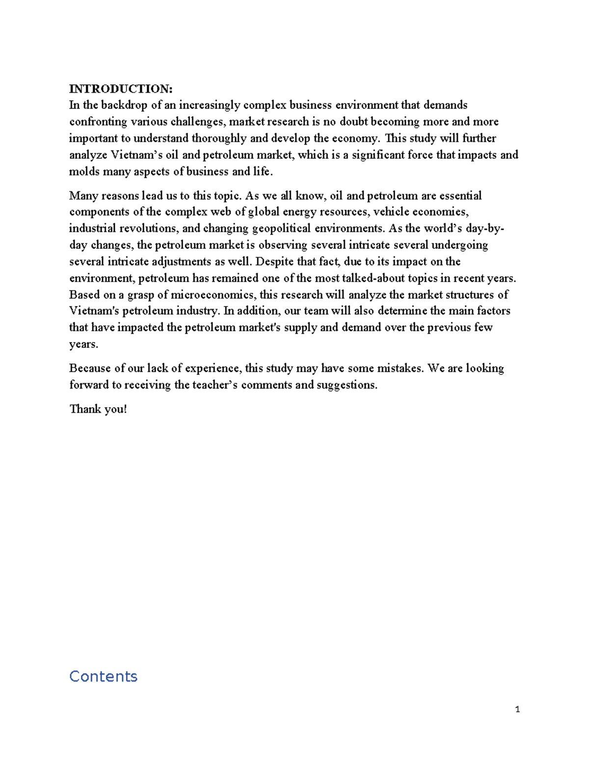 Bài tập lớn Vimo - Phân tích thị trường dầu mỏ tại Việt Nam - Studocu
