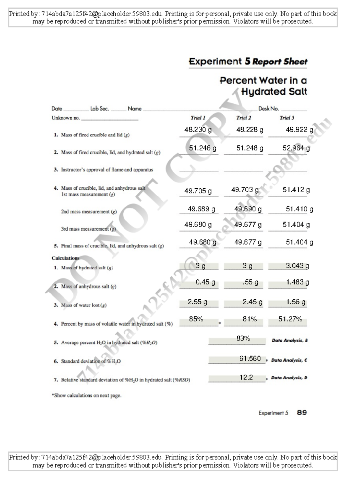 Laboratory Manual for Principles of General Chemistry (2) - Studocu