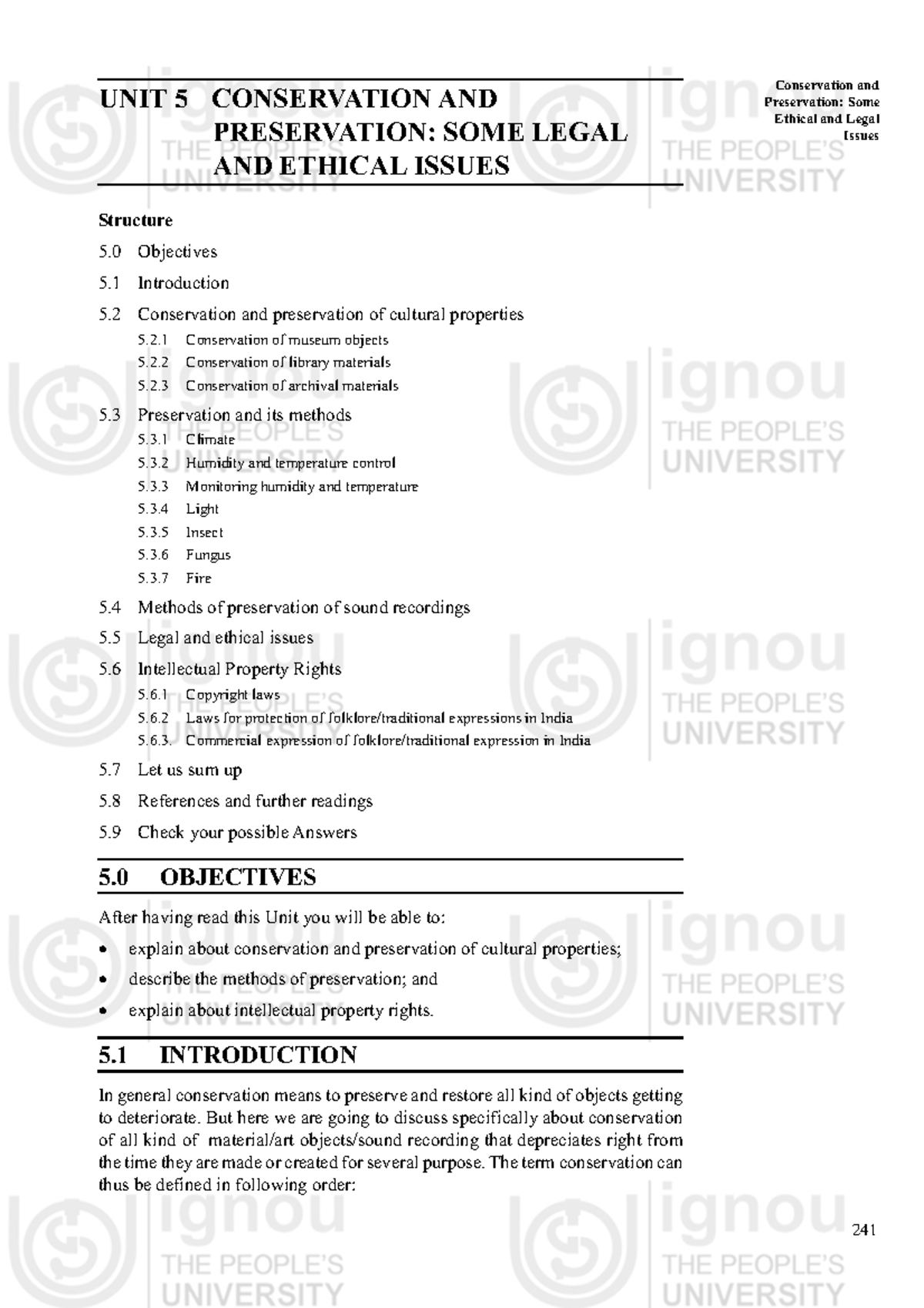 Unit 5: Ethical and Legal Aspects of Conservation and Preservation Techniques in Museums - Studocu