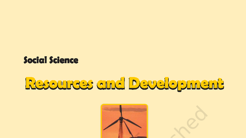GEO-3: NCERT Geography Textbook for Class 8 - Resources & Development ...