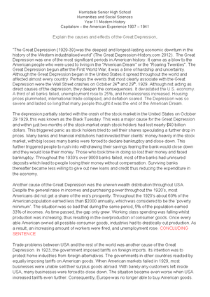 Grade 11- Aboriginal Essay - To what extent were the Aborigines persecuted by the British? The ...