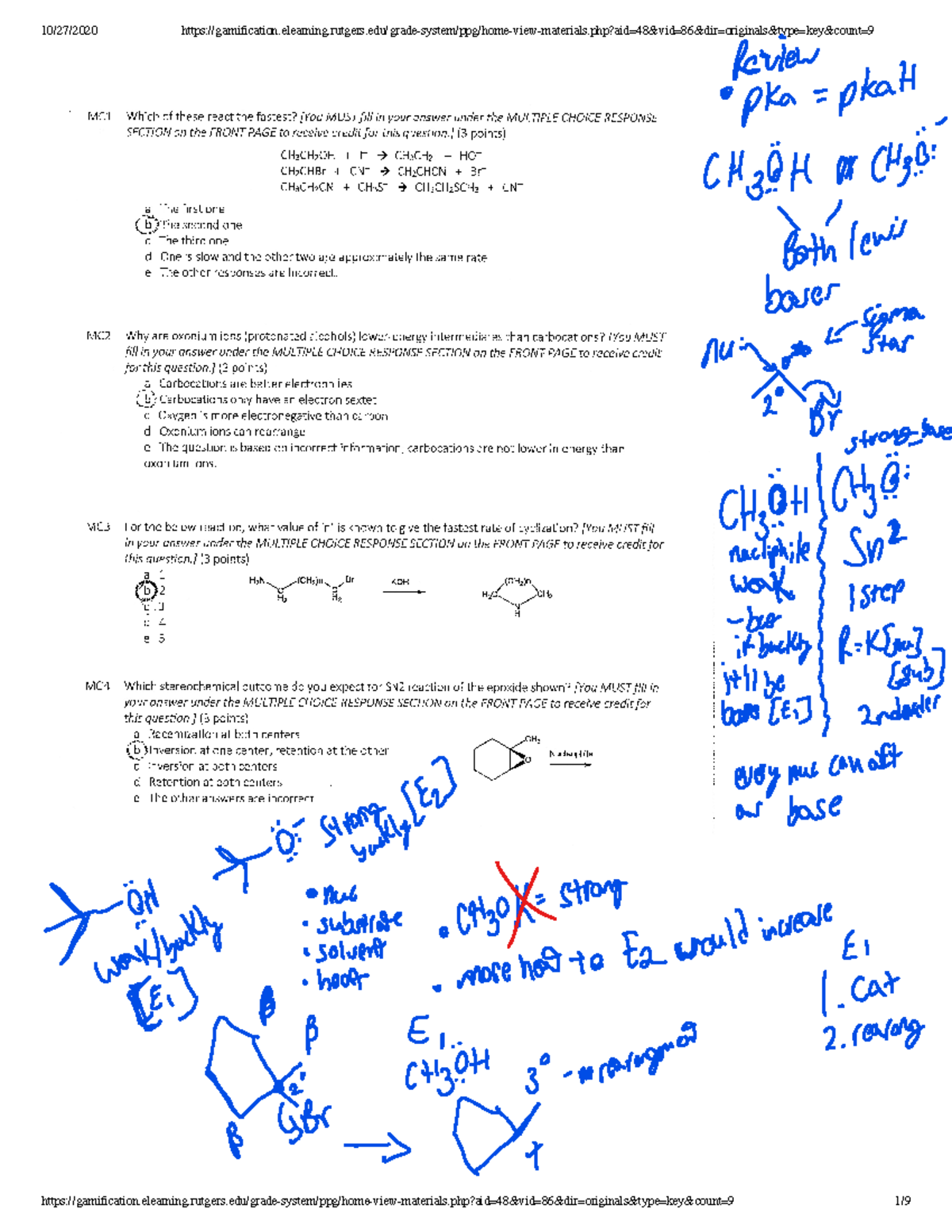 Practice Exam II Key - 01:160:307:01 - Studocu