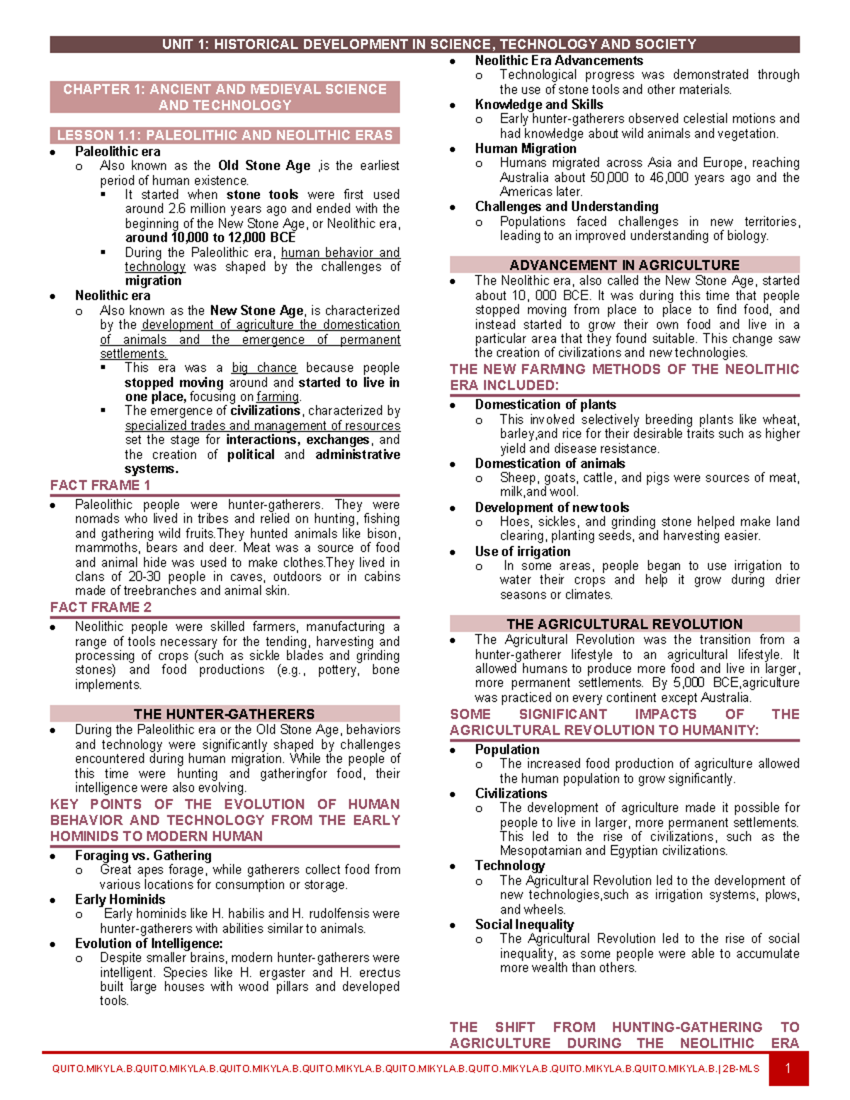 **STS 101: Historical Development of Science, Technology, and Society ...