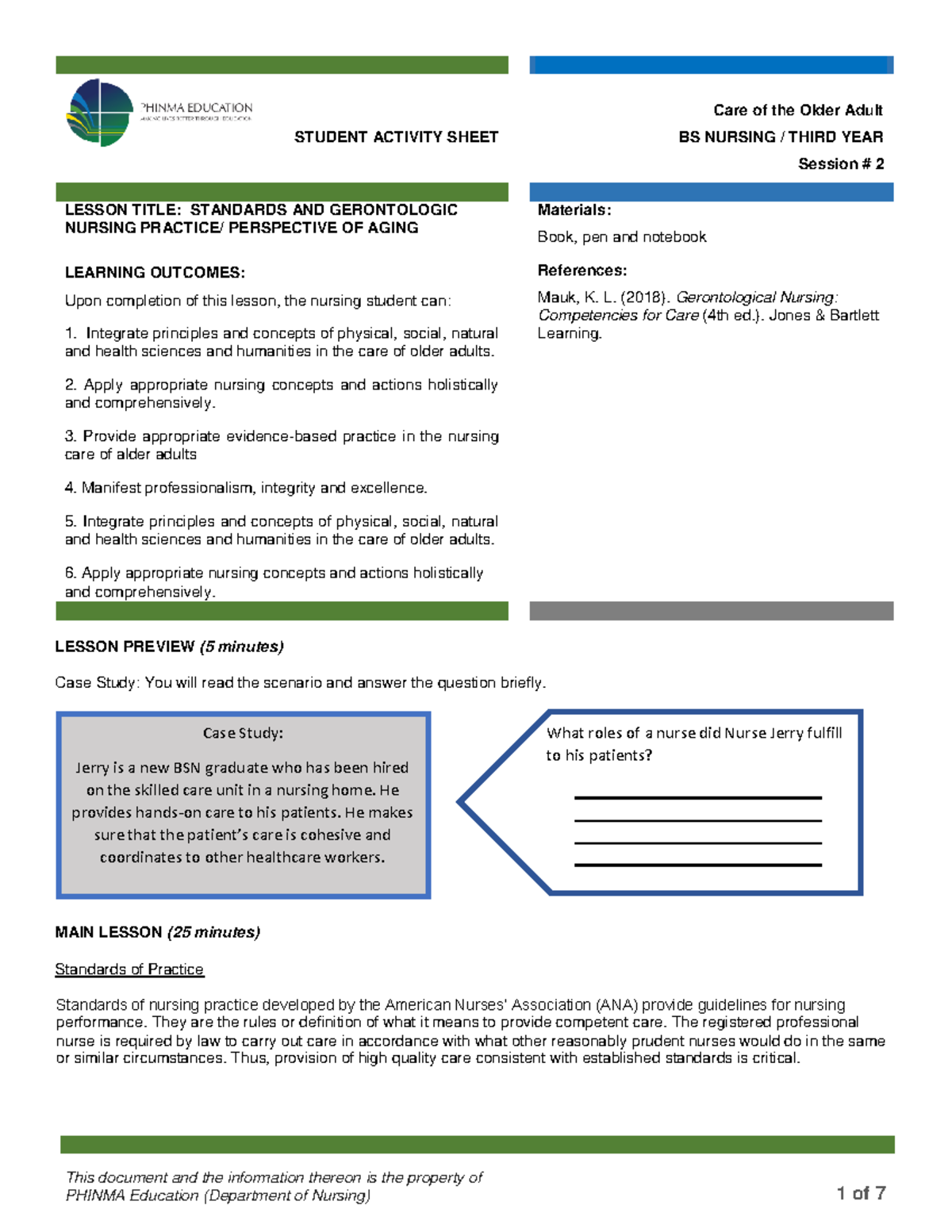 Geron-SAS-2 - SAS 2 - This document and the information thereon is the ...