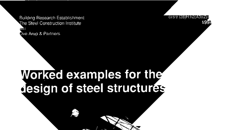 EC3 Design Examples: Steel Structures by Arup (1994) - Studocu