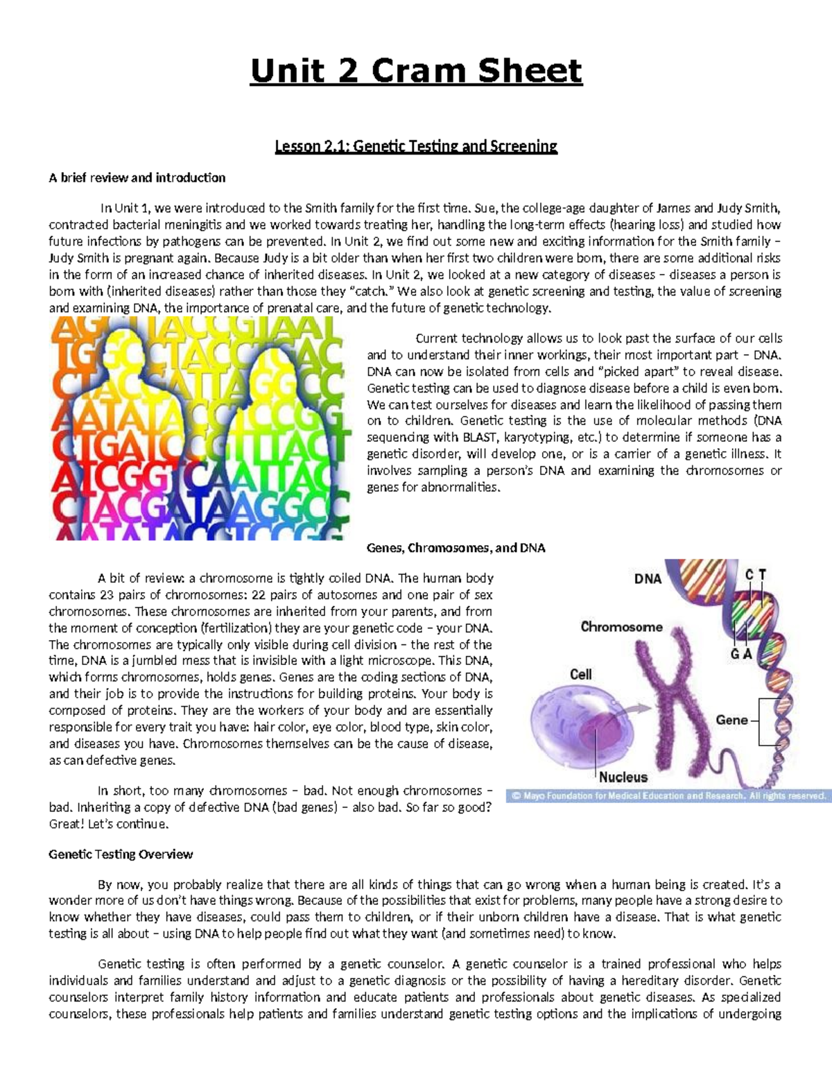 Mi unit 2 cram sheet - biomed notes that review unit 2 - Unit 2 Cram ...