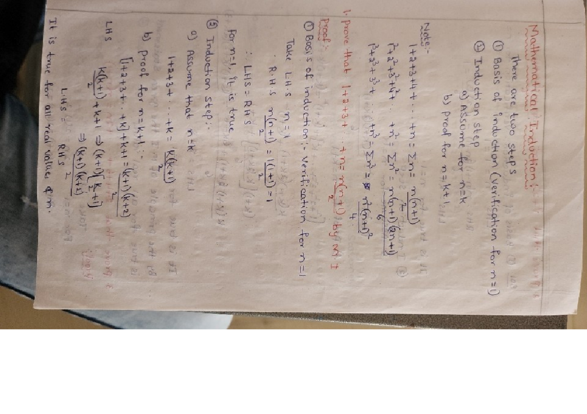 Mathematical Induction and Logic Concepts - MATH 108 Notes - Studocu