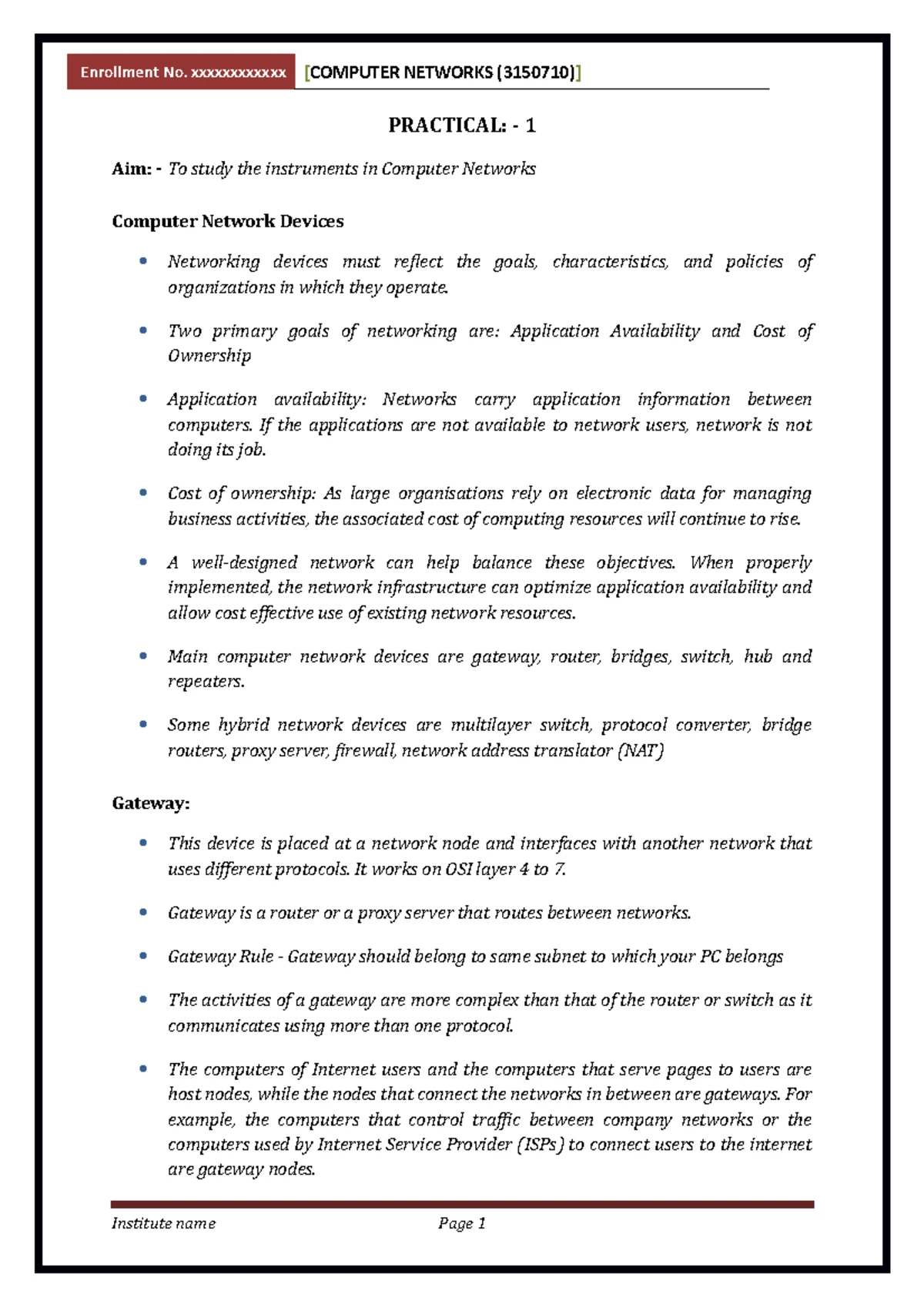 Top 50 CN Interview Questions and Answers for Students - Studocu