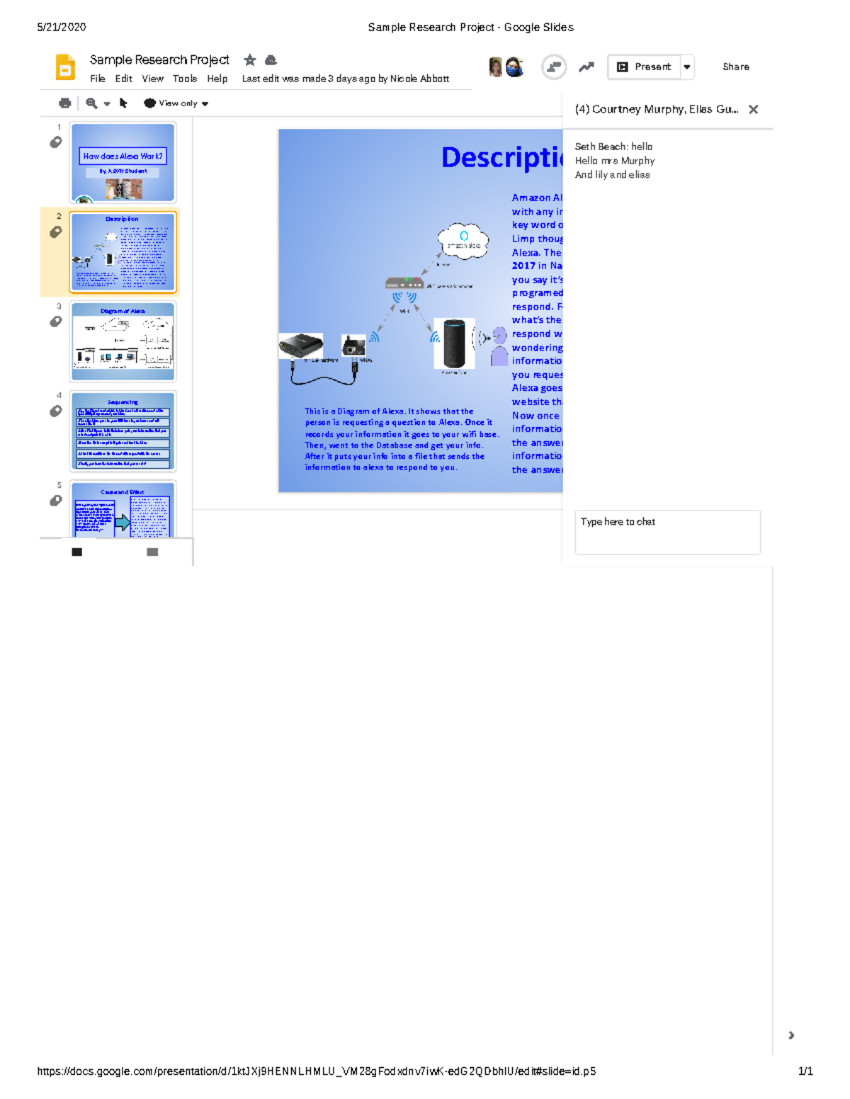 Sample Research Project - Google Slides - - Studocu