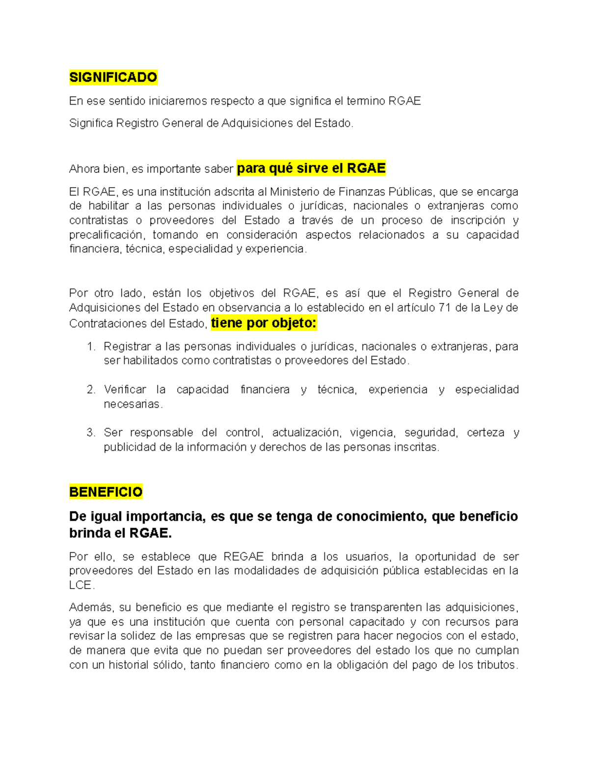Significado y Funciones del RGAE: Registro General de Adquisiciones ...