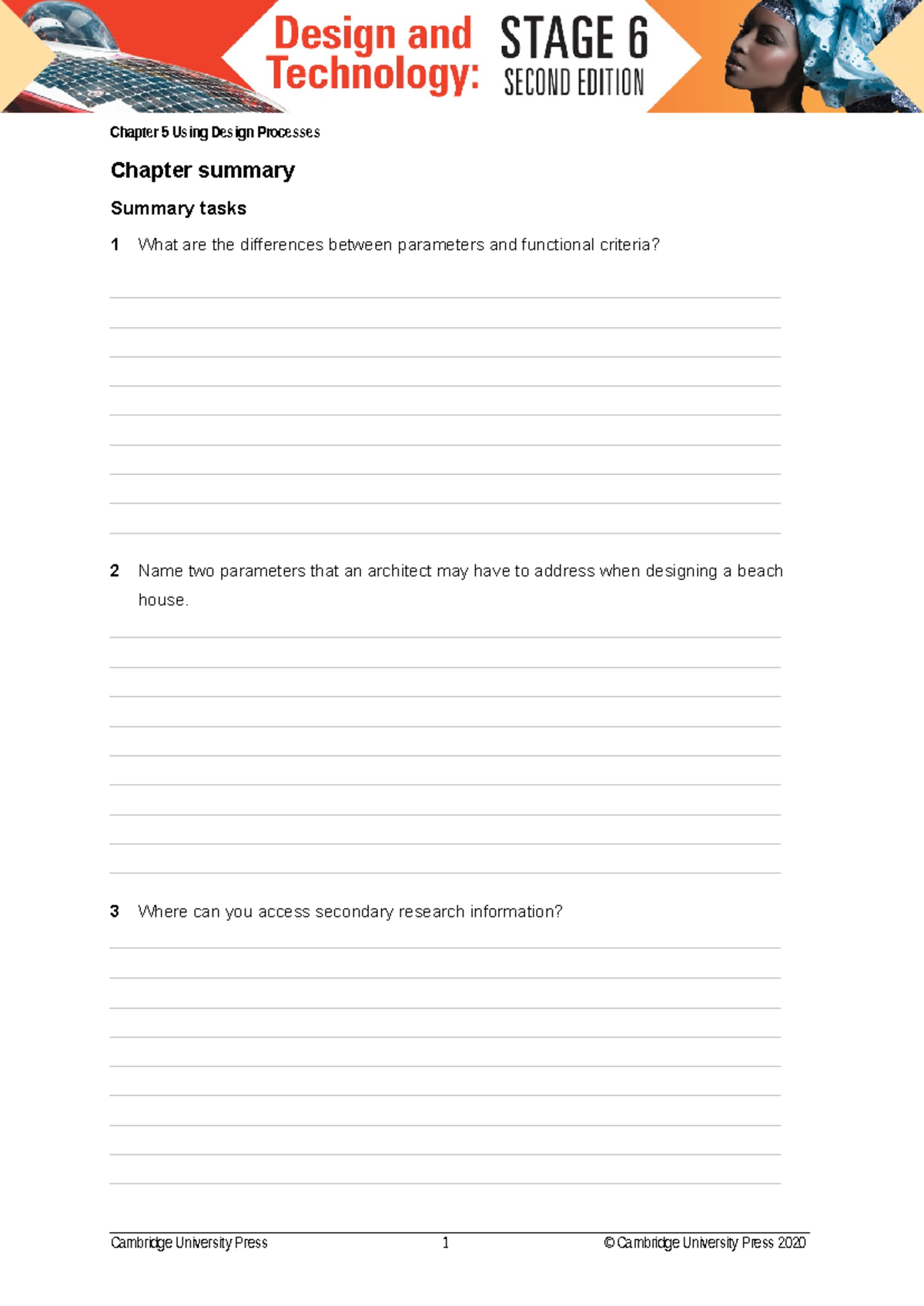 Design Processes in Architecture: Chapter 5 Summary & Tasks - Studocu