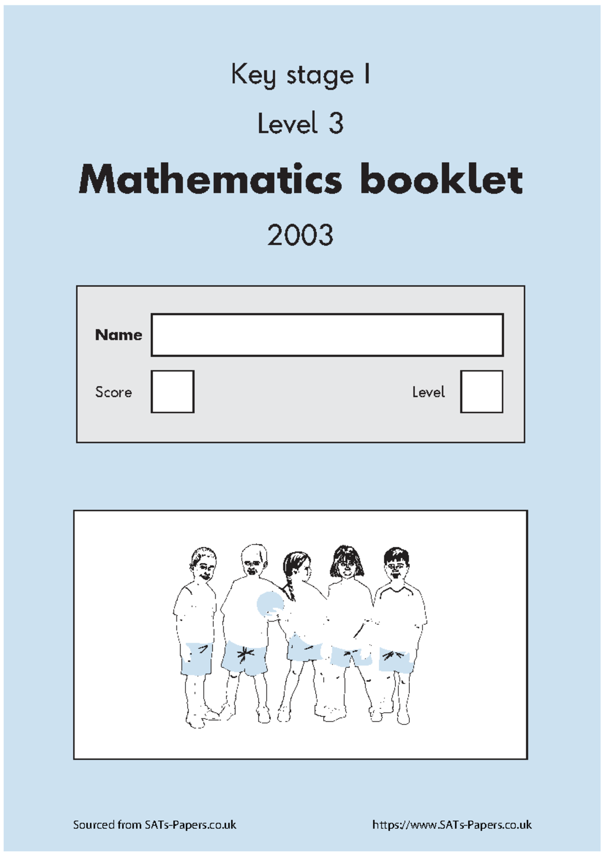 Ks1 Level 3 Mathematics Booklet 2003: Practice Questions and Answers ...