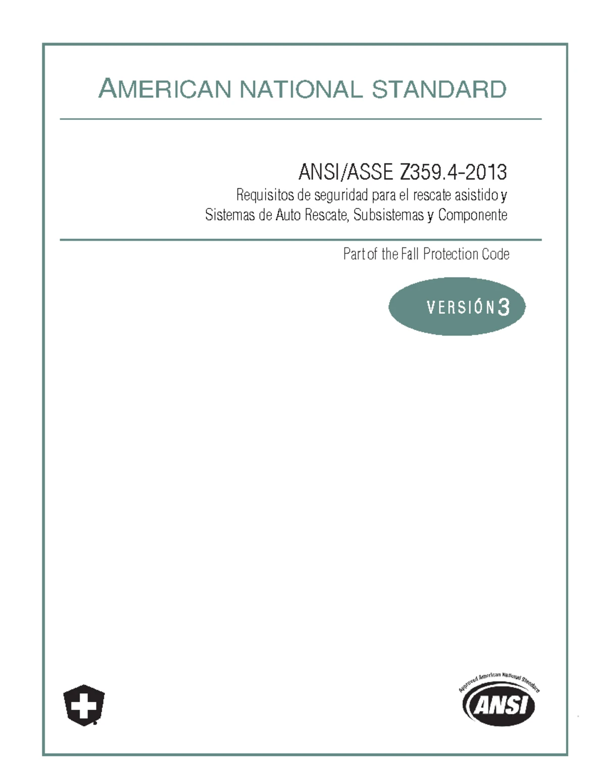ANSI Z359.11:2014 - Requisitos para Arnés de Cuerpo Entero - Studocu