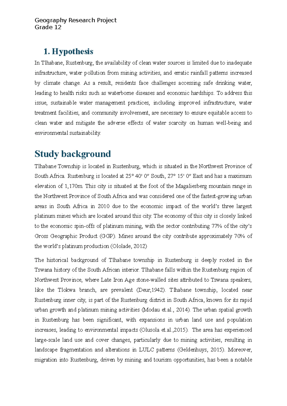 Geography Grade 11 Term 4 Week 1: Soil Erosion Lesson Notes - Studocu