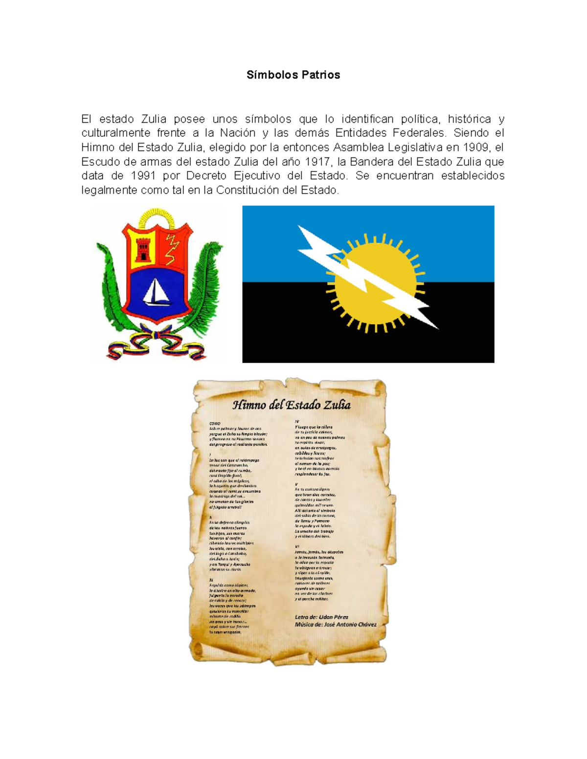 326046612-Estado-Zulia - Símbolos Patrios El estado Zulia posee unos ...