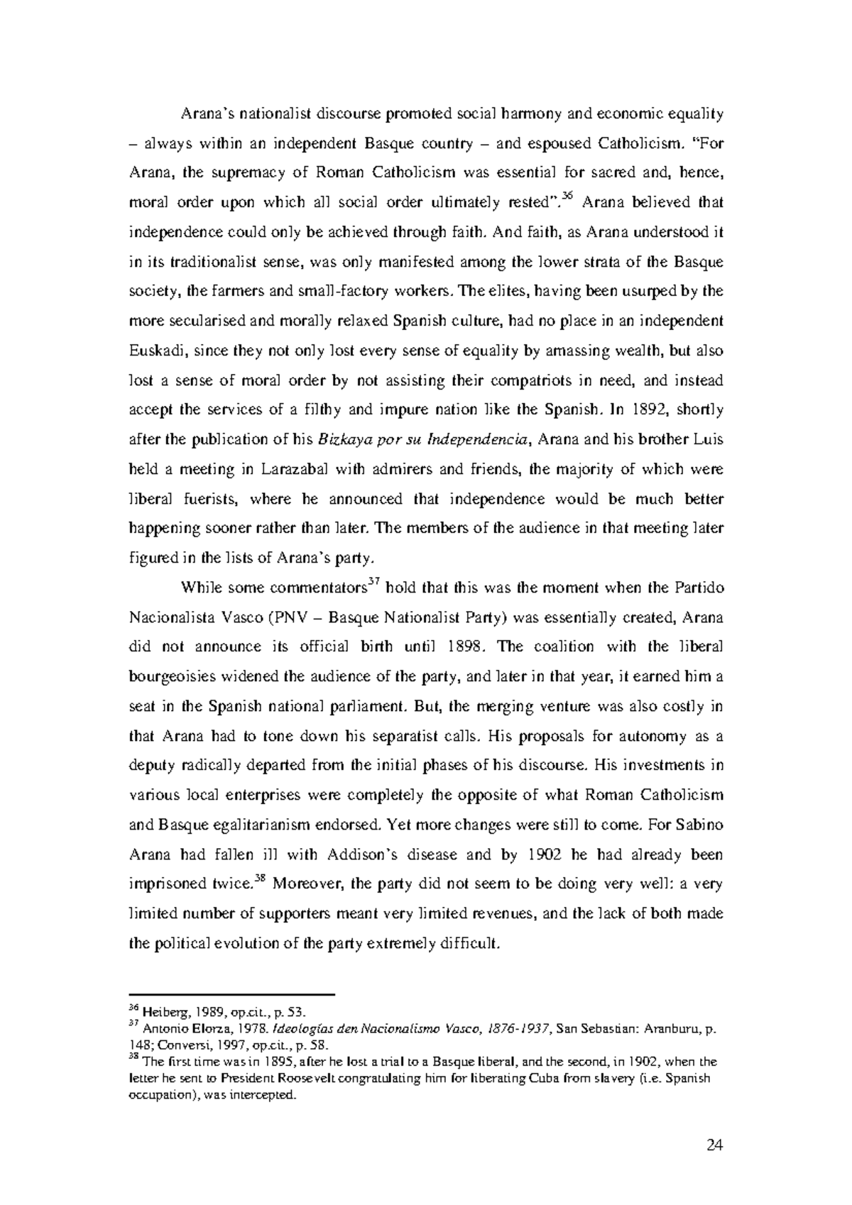 Chapter 7: Arana's Impact on Basque Nationalism and Conflict Resolution ...