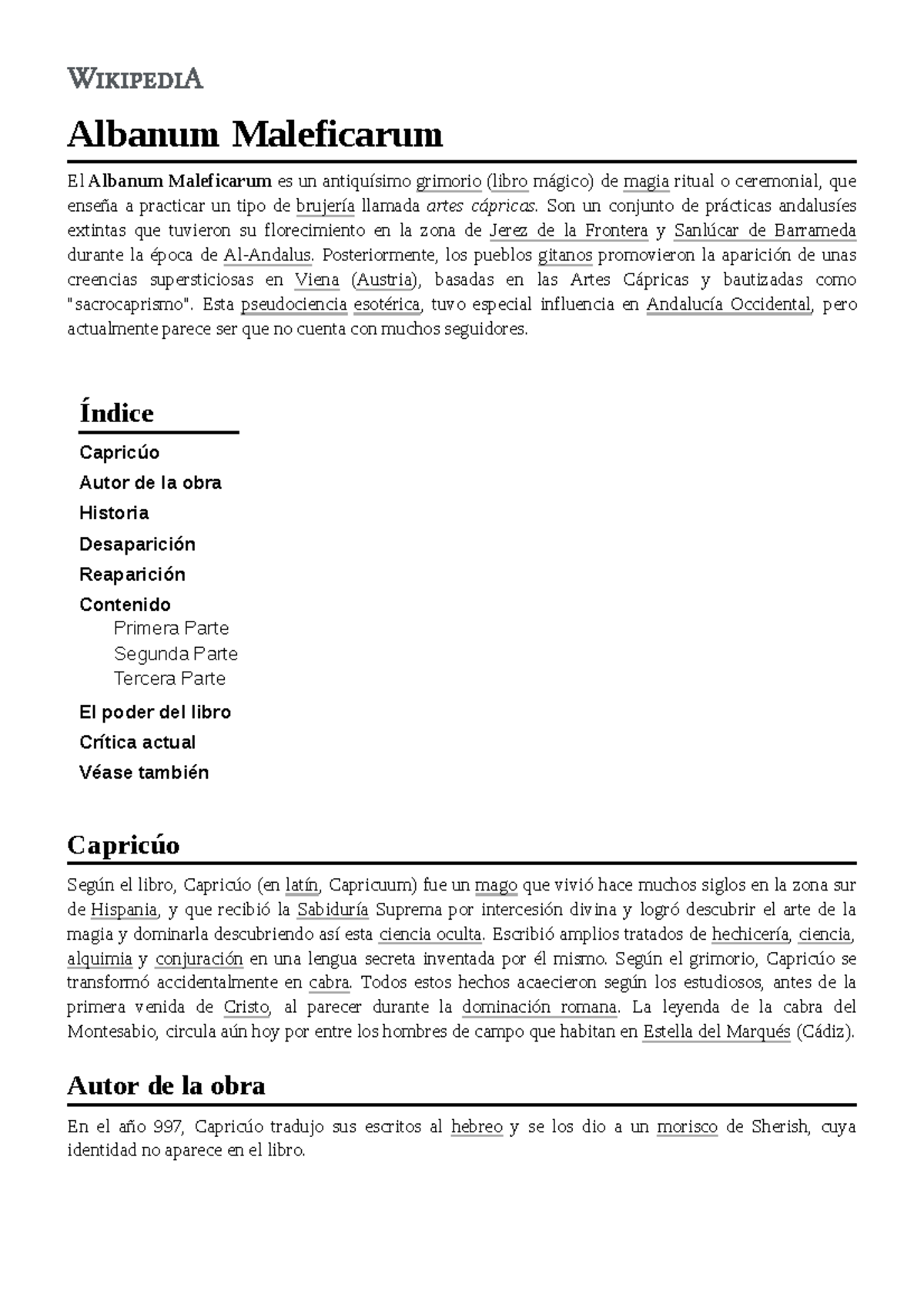450293588-Albanum Maleficarum: Historia y Misticismo del Grimorio - Studocu