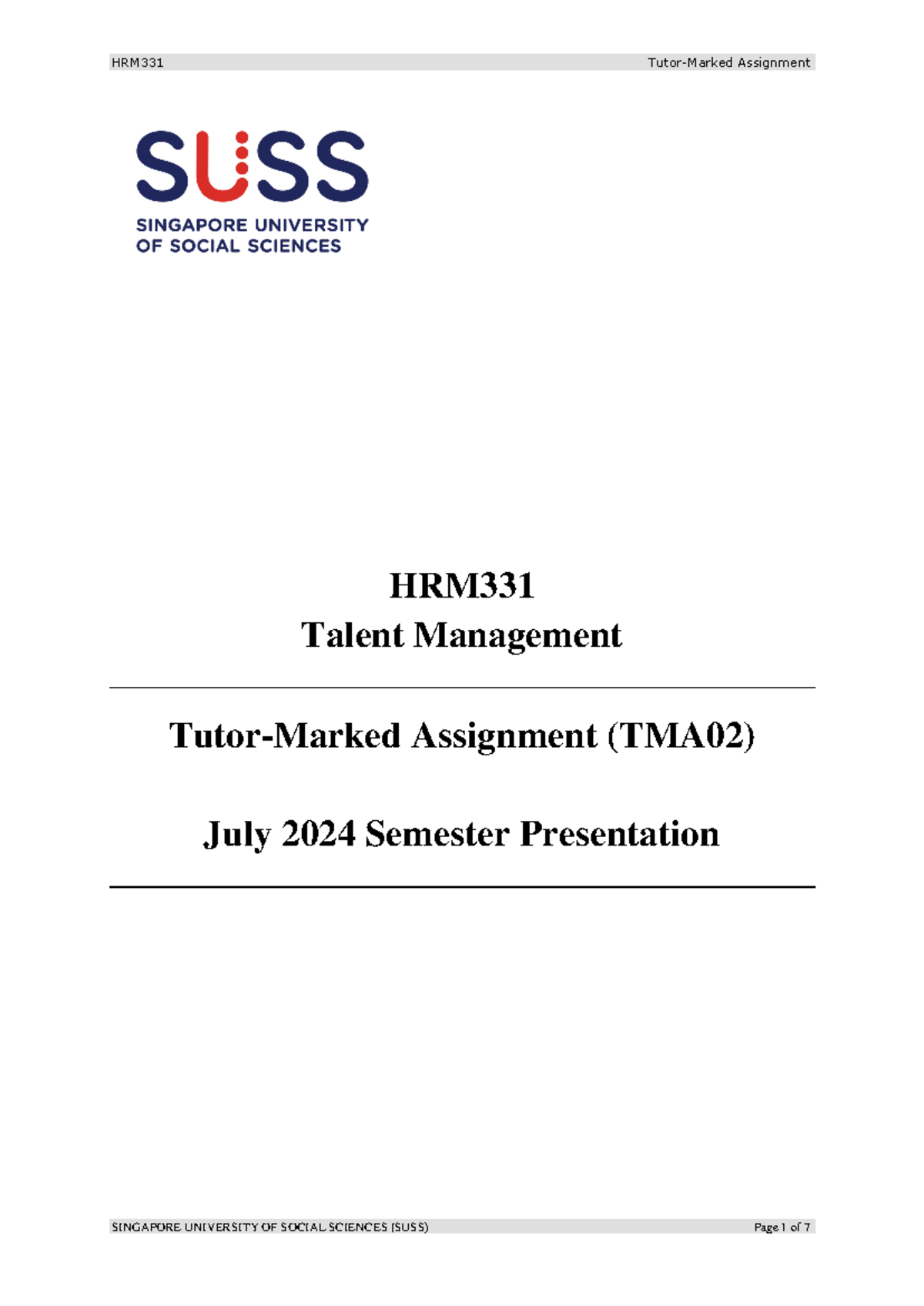 HRM331 Tutor Marked Assignment (TMA02) July 2024 updated - HRM Talent ...