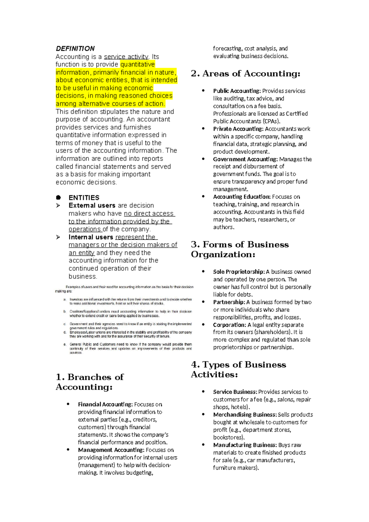 Definition of Financial Accounting and Reporting (AJE) - Studocu