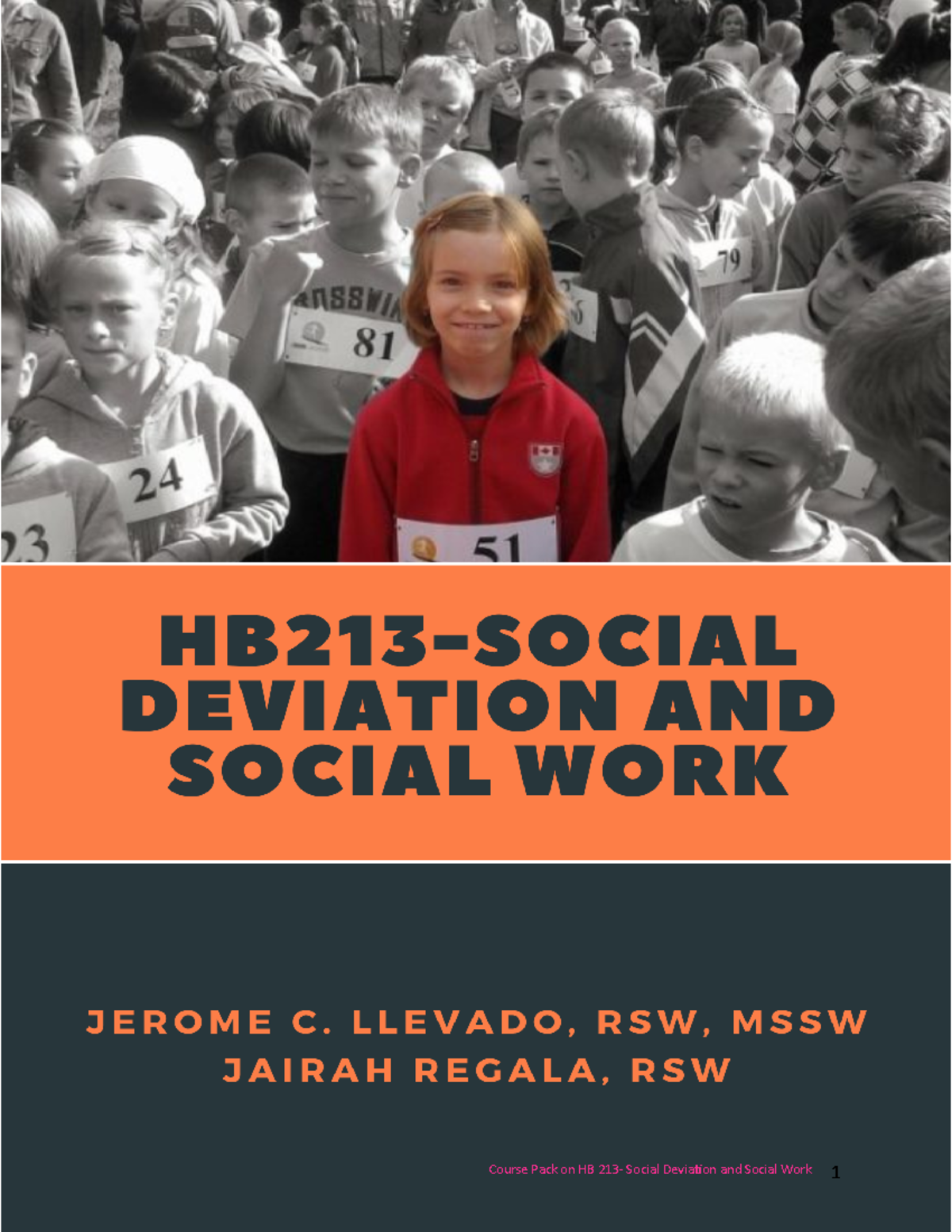 HB213- Module 1 - TABLE OF CONTENTS Course Pack on HB 213- Social ...