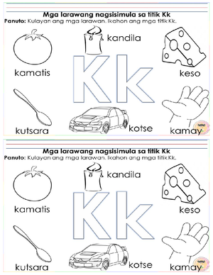Letrang Ll - tracing letters - Elementary Education - Kulayan ang ...