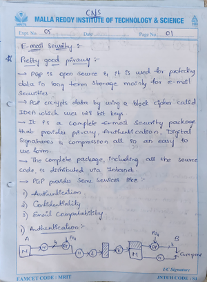 Cse (ai & ml) - JNTU - Studocu