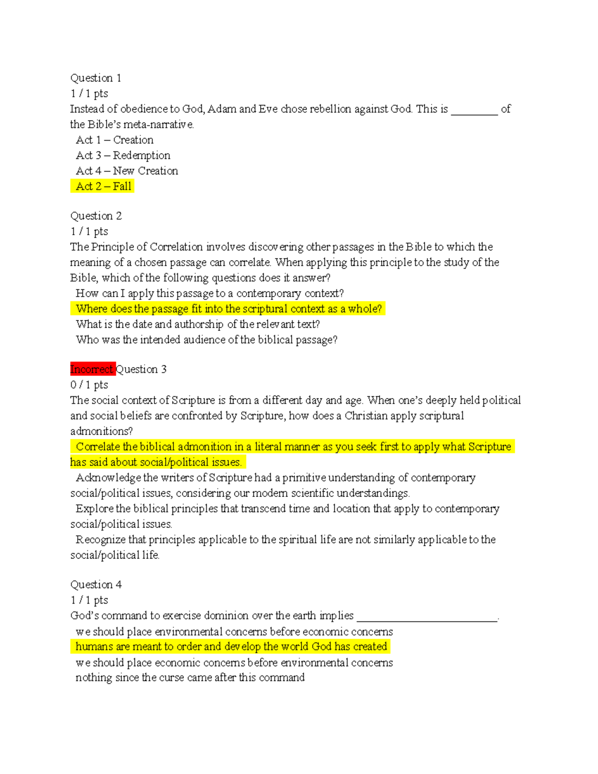 Gen Ed Extra Credit Assessment Test Details and Questions - Studocu