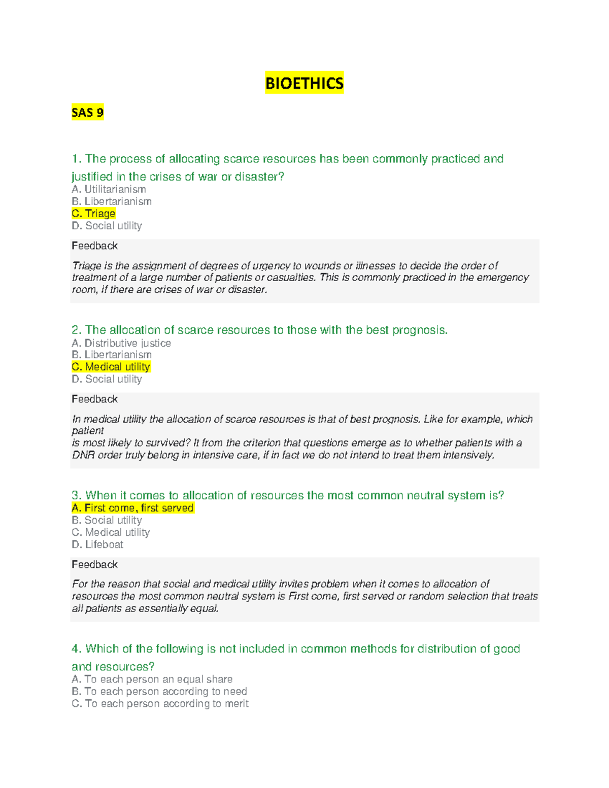 Bioethics P2 - Key Concepts and Ethical Considerations in Nursing - Studocu