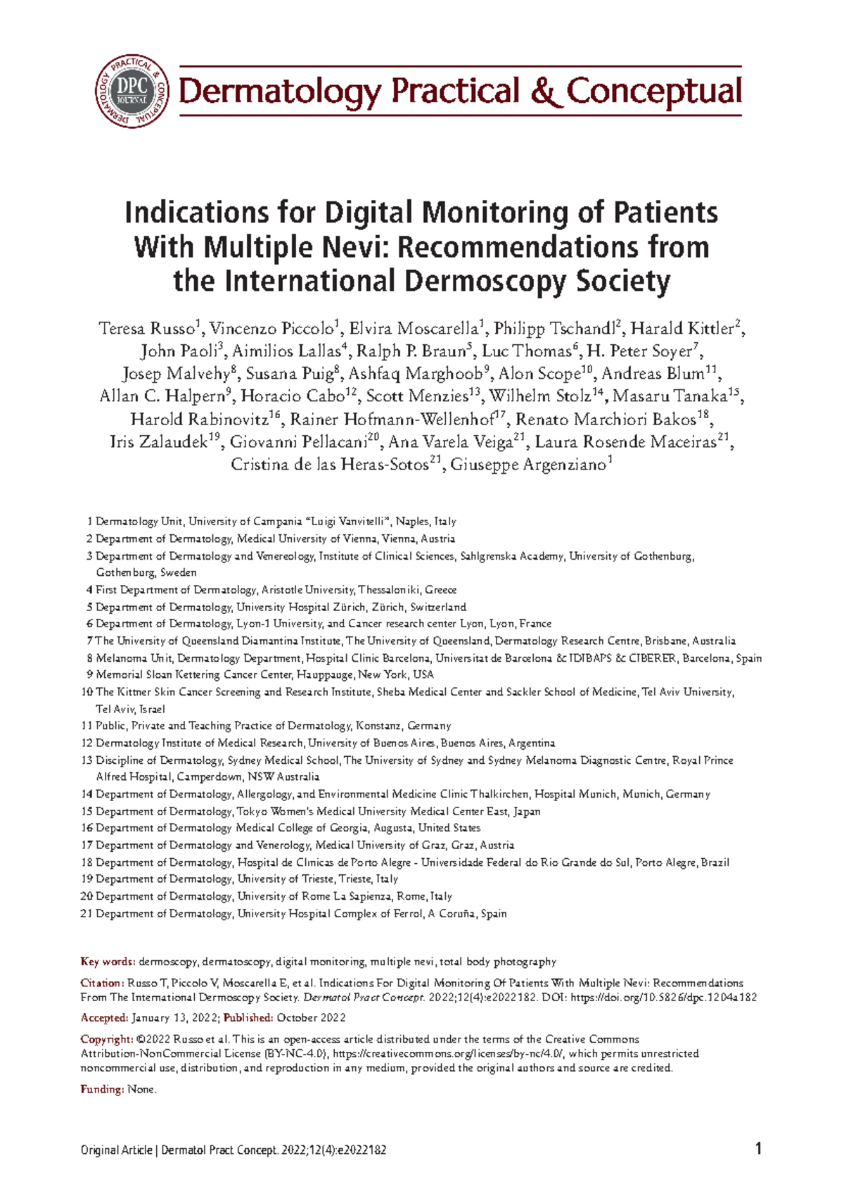 Criterios de derivación para TBDM - Indications for Digital Monitoring ...
