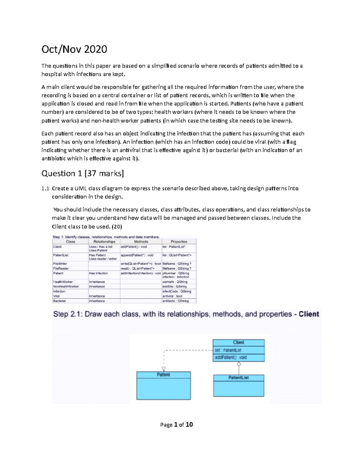 Oct Nov 2020 - Exam memo - COS3711 - Unisa - Studocu