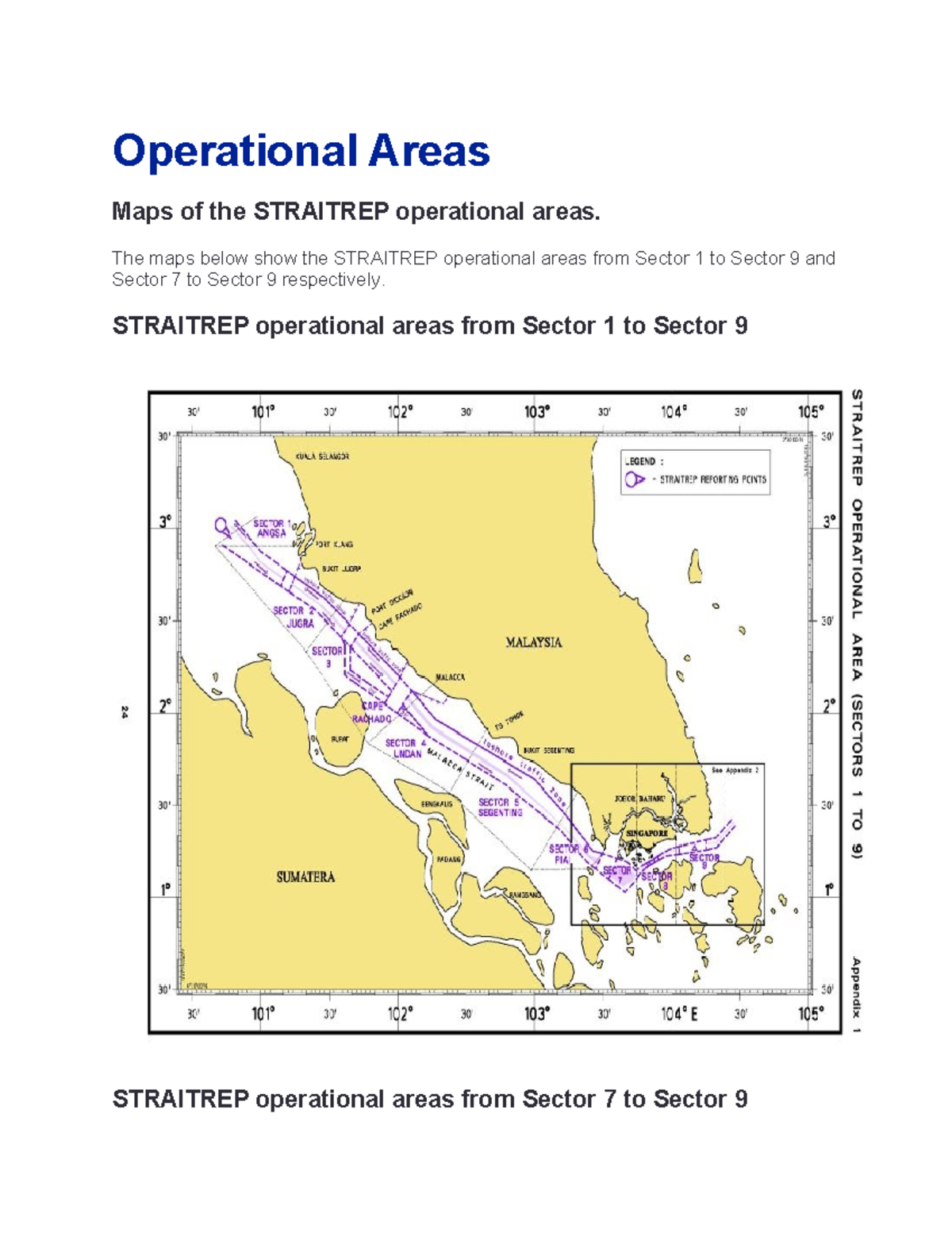 STRAITREP Operational Areas Maps and VHF Channels Overview - Studocu