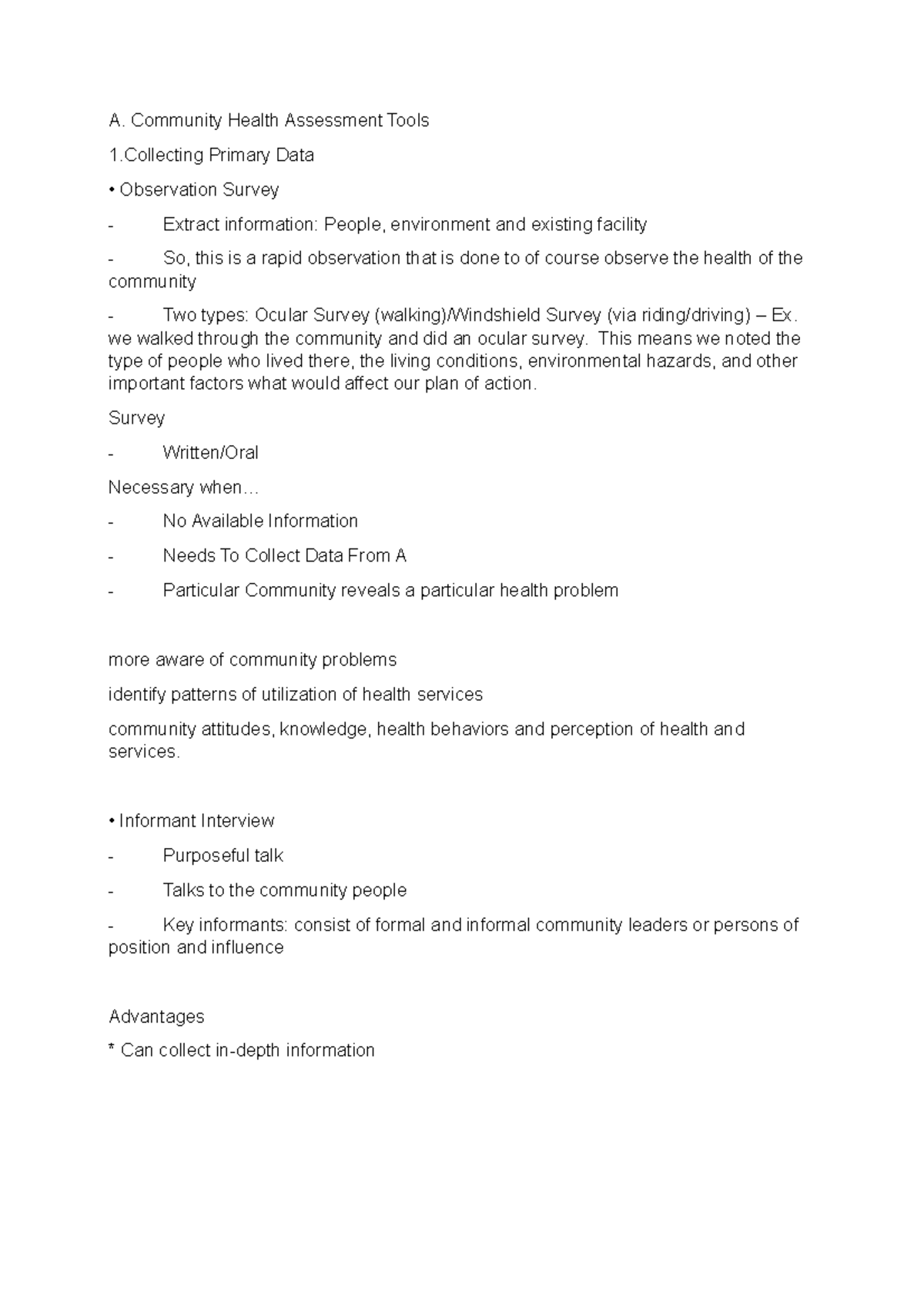 Community Health Assessment Tools: Methods & Data Sources Overview ...